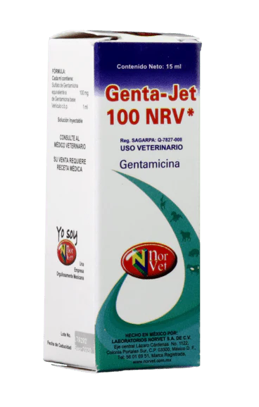 GENTA-JET 100 NRV 100 ml – Distrito Vet